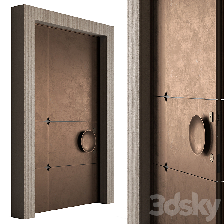 Metal Front Door - Set 125 - Doors - 3D model