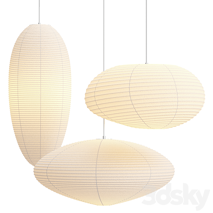 AKARI Collection by Vitra - Pendant light - 3D model