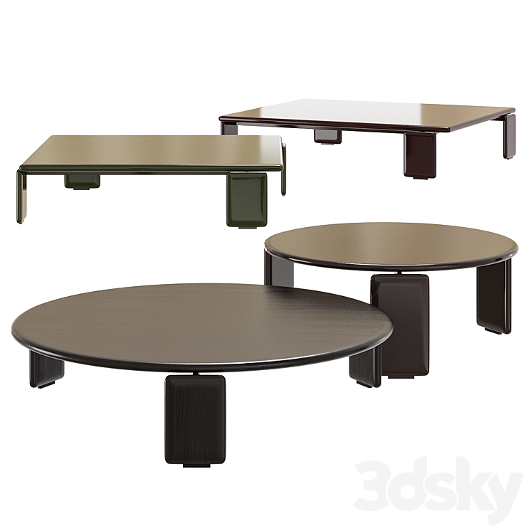 Minotti Drake Coffee Tables - Table - 3D model