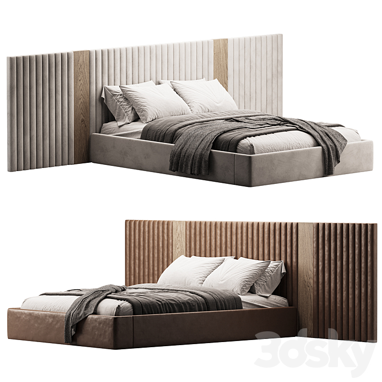 Modi 2 bed by Luzaro - Bed - 3D model