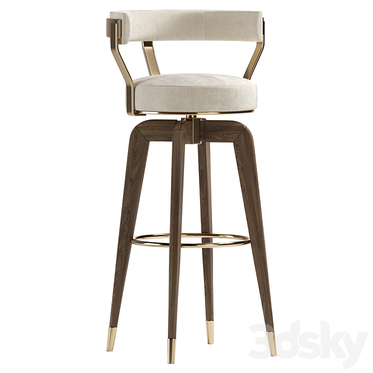 Mezzo Collection - Gilmore bar chair - Chair - 3D model