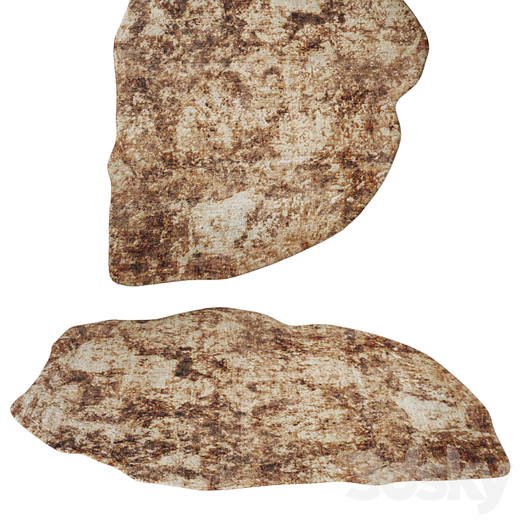 Medium Tan Blythe Rug - Carpets - 3D model