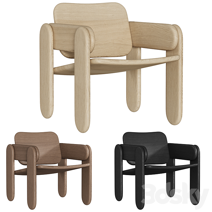 Stick Chair Felix Klein - Arm chair - 3D model