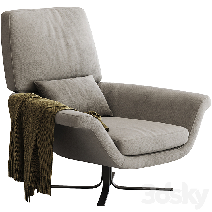 Minotti Blake Soft Armchair - Arm chair - 3D model