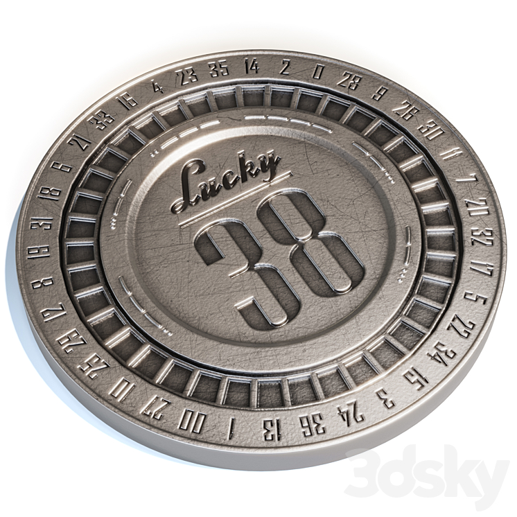 Fallout New Vegas Platinum Chip - Miscellaneous - 3D model