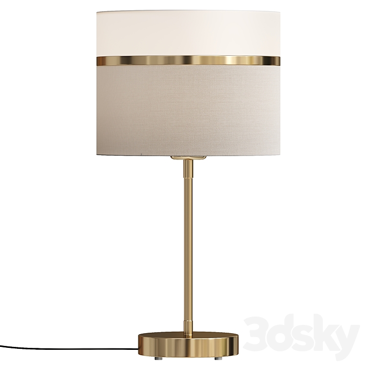 Textile table lamp - Table lamp - 3D model