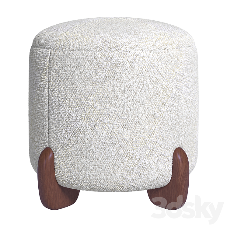 Curva Boucle Vanity Stool - Other soft seating - 3D model