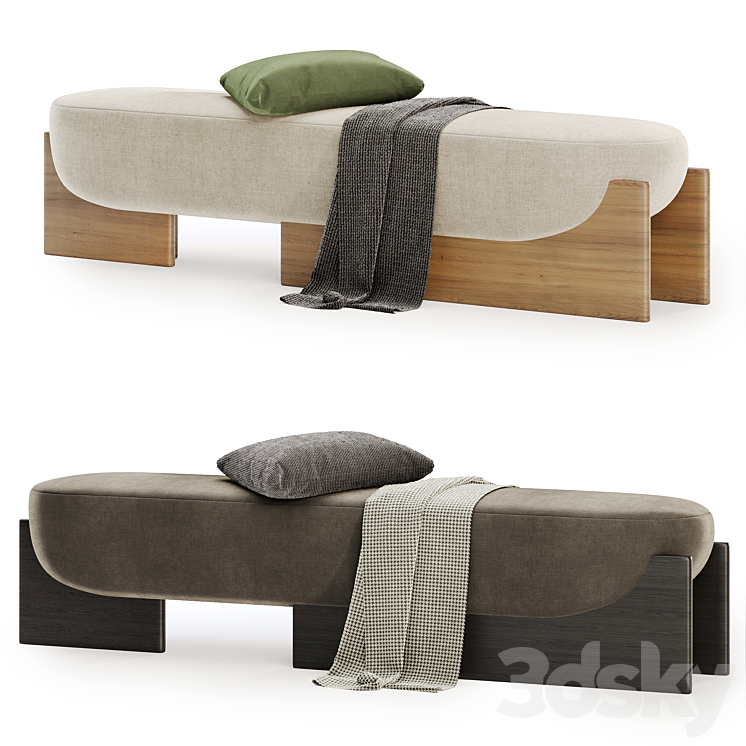 toulouse bench - Other soft seating - 3D model