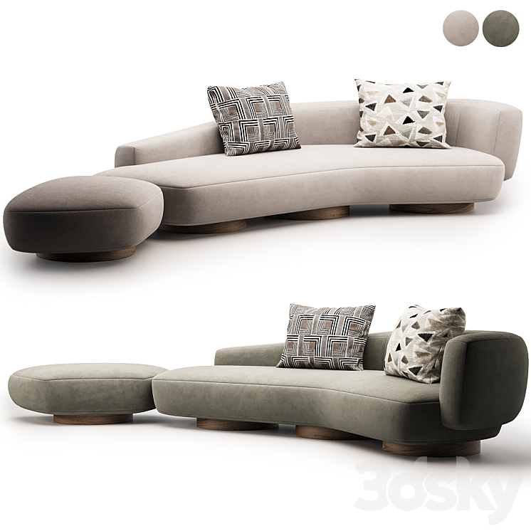 OKHA Sofa - Sofa - 3D model
