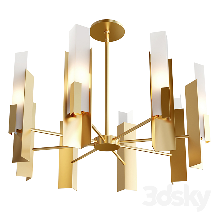 Summit 8-Light Pendant - Pendant light - 3D model