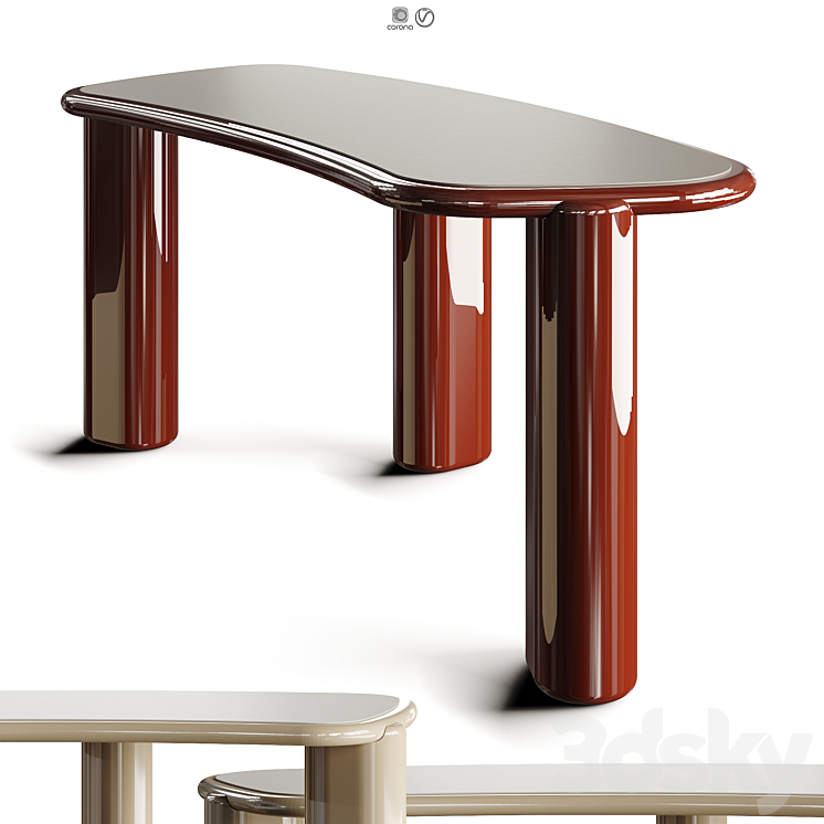 Meridiani HENRY Writing Desk - Console - 3D model