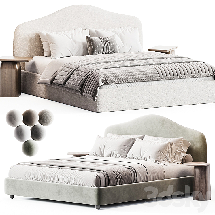 Medea Twils Bed by Miliashop - Bed - 3D model