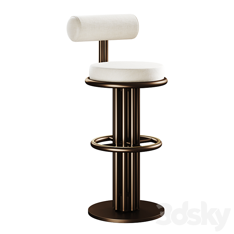 Kaya Bar Stool by Dolmen - Chair - 3D model