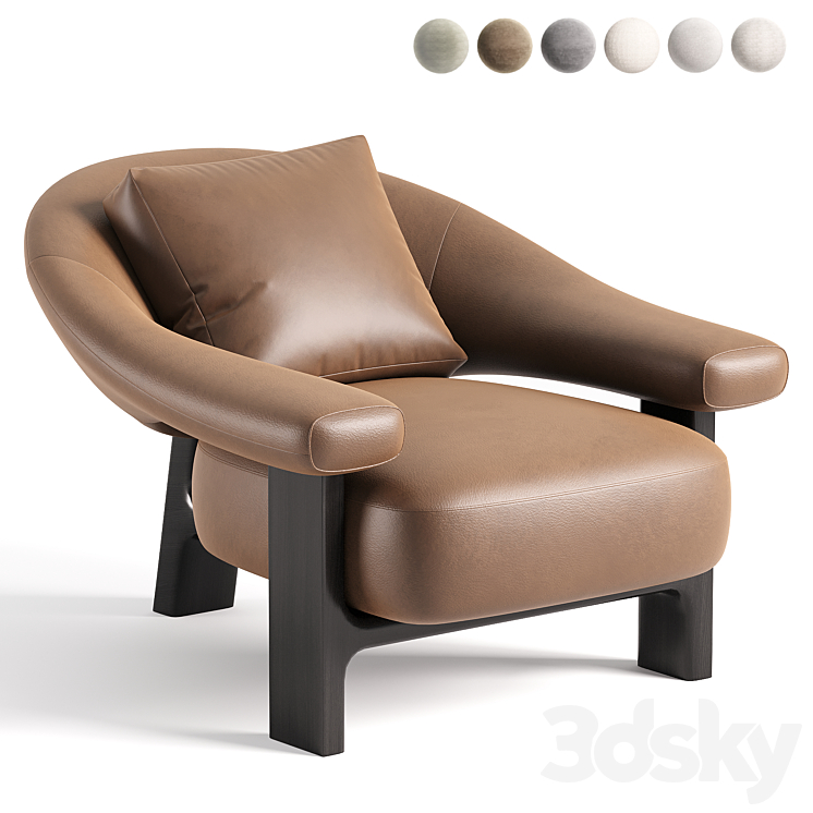 Owen Armchair by Poliform - Arm chair - 3D model