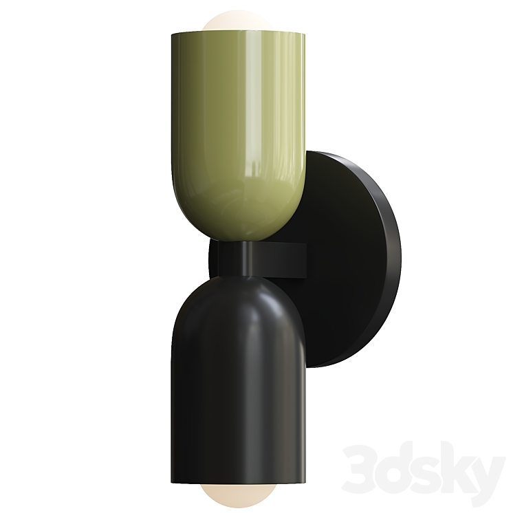 Applique Murale Double Tete Haut Vers Le Bas Macaron S94 - Wall light ...