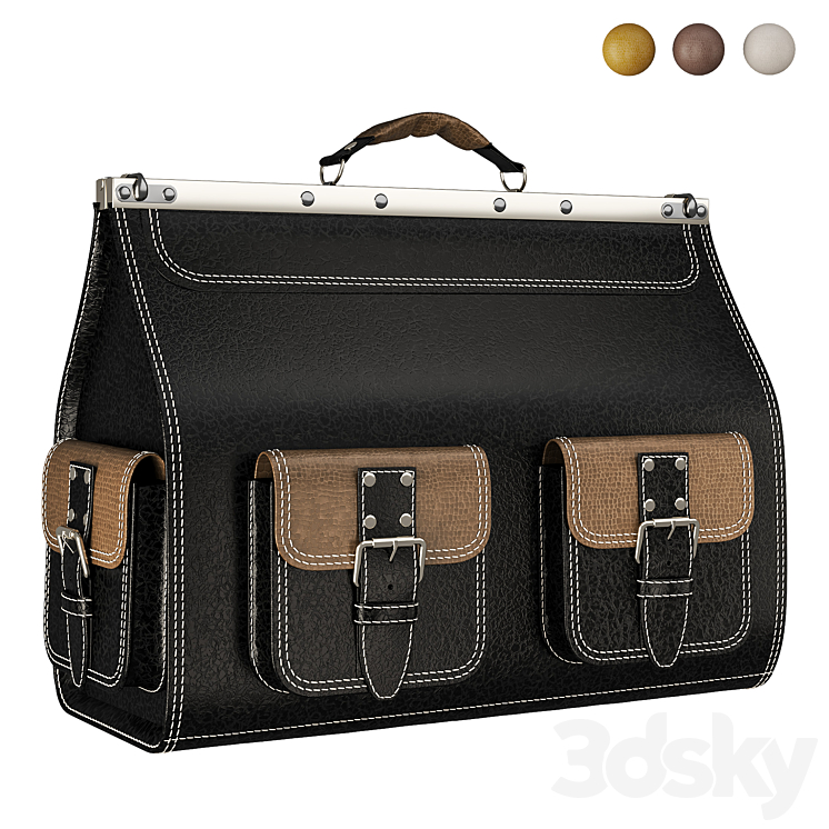 leather bag-05 - Other decorative objects - 3D model