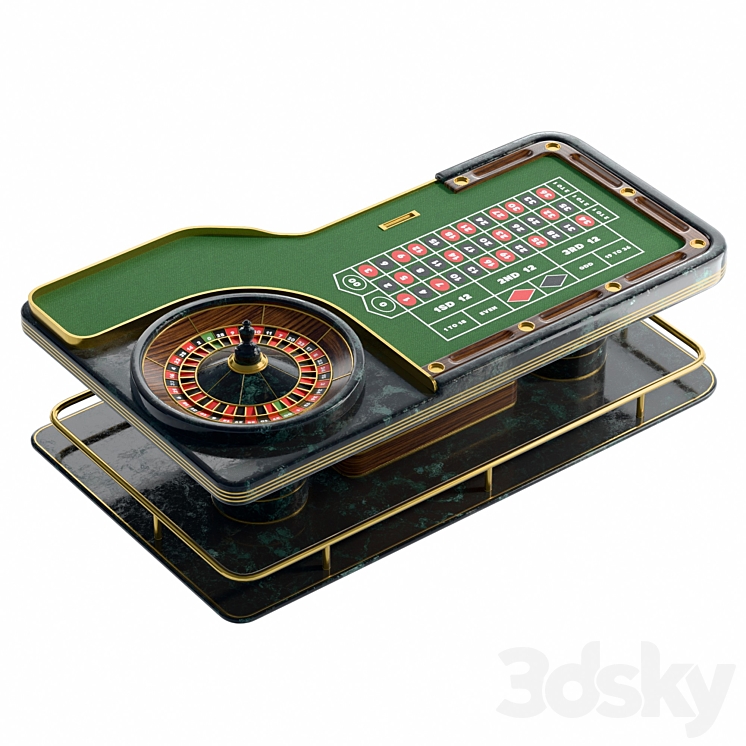 Roulette Table - Miscellaneous - 3D model