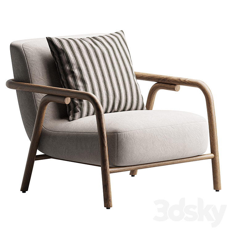 Sylo armchair beige - Arm chair - 3D model