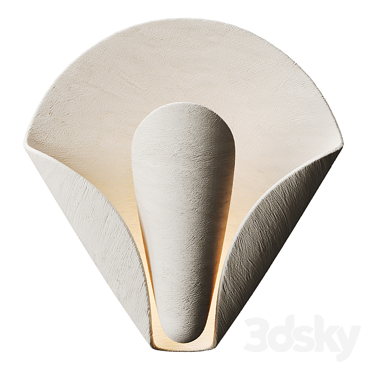 Pair of Fan Wall Sconces - Wall light - 3D model