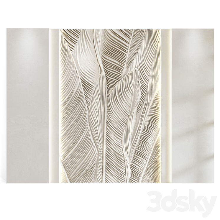 Banana Leaves Panel - Other decorative objects - 3D model