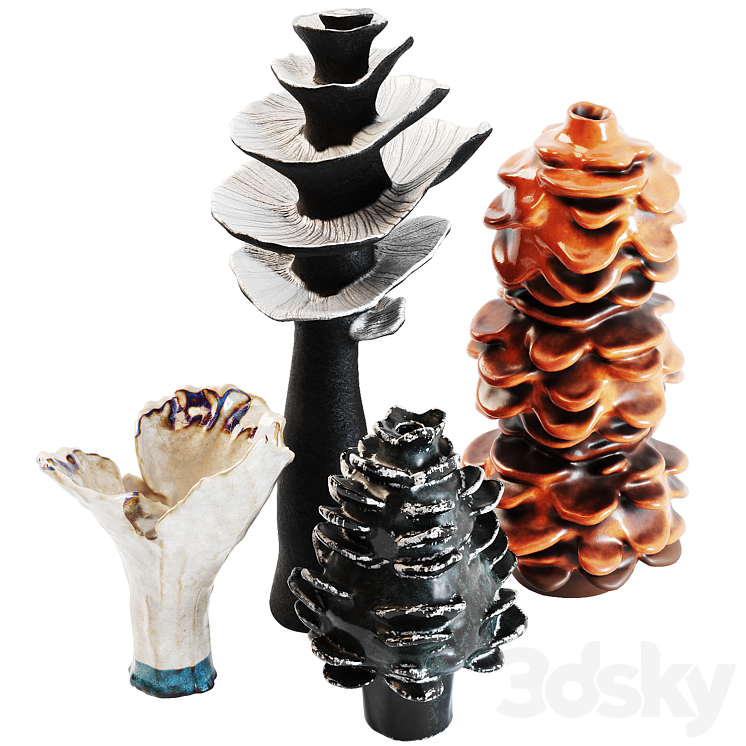 Abstract Decorative Vases 02 - Vase - 3D model