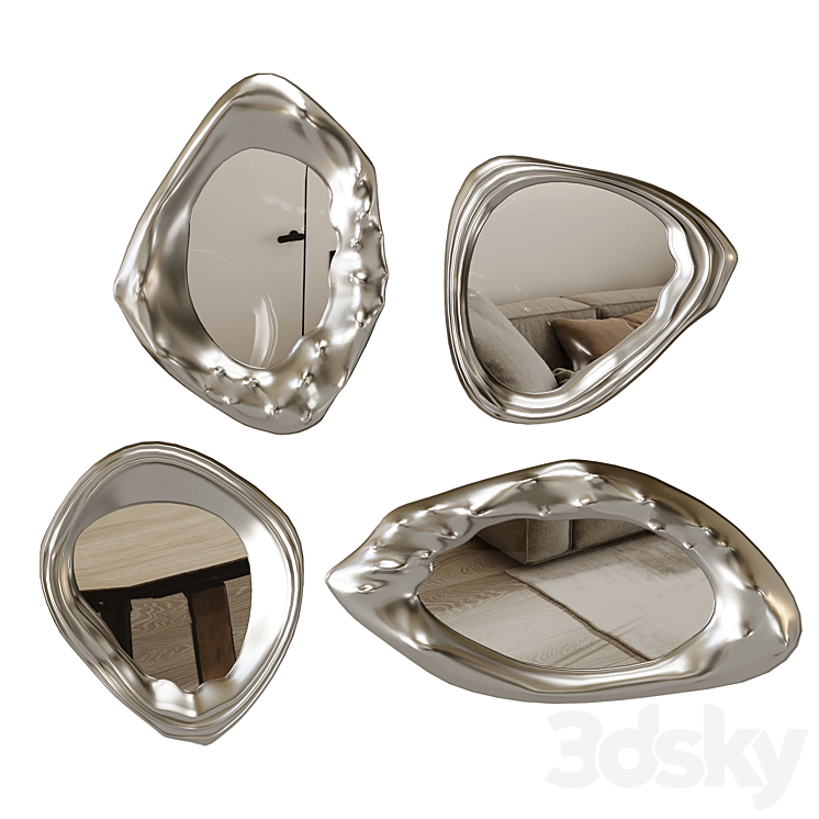Set Abstract Mirror 2 - Mirror - 3D model