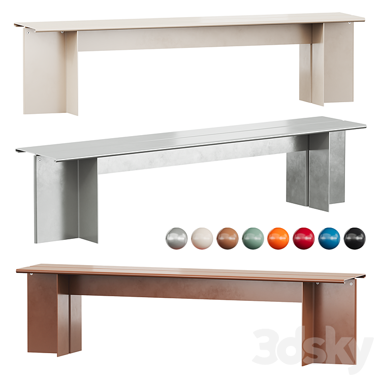 SEAM Linear Bench / Table - Other - 3D model