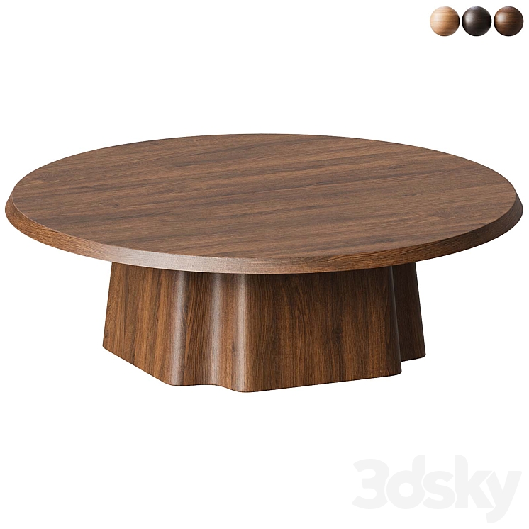Kyoto Round Coffee Table - Table - 3D model
