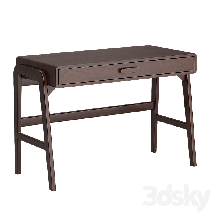 Dwayne Wood Desk Item No: 16.281-3 - Table - 3D model