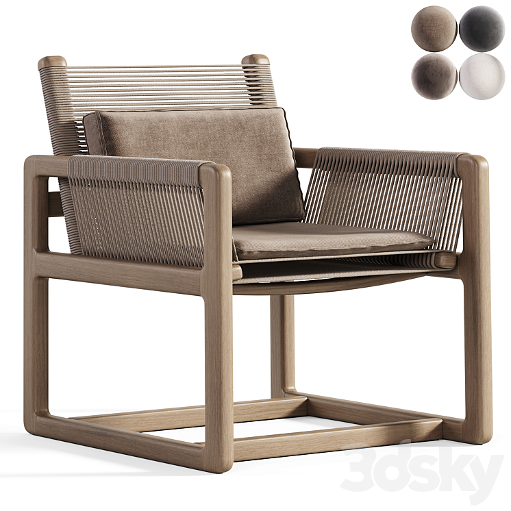 Easy Chair Carlo - Arm chair - 3D model
