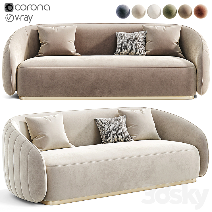Sofa Gudzon - Sofa - 3D model