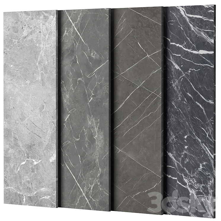 Marble / Porcelain tiles - set 46 - Tile - 3D model