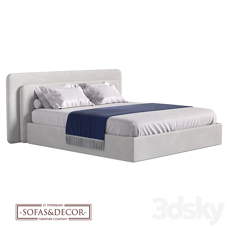 Sofas&Decor Bed Noguchi (art. 2050) - Bed - 3D model