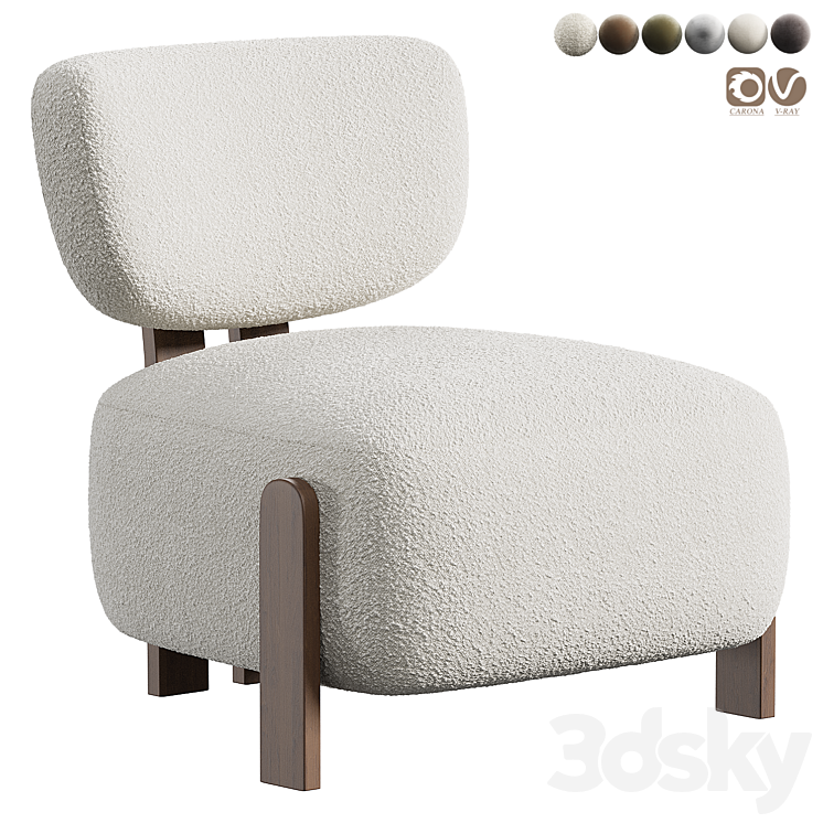 LOKI chair - Arm chair - 3D model