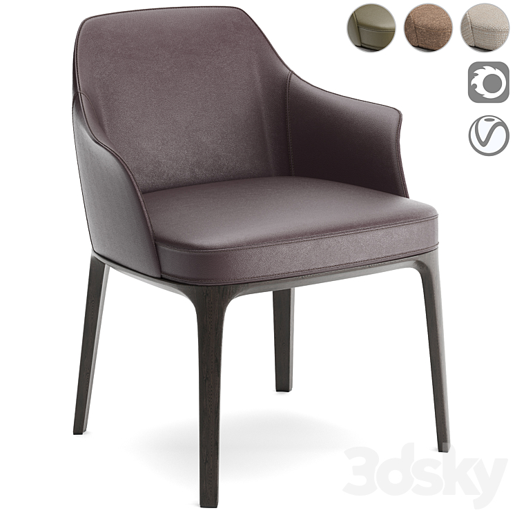 Sophie Poliform Chair - Arm chair - 3D model