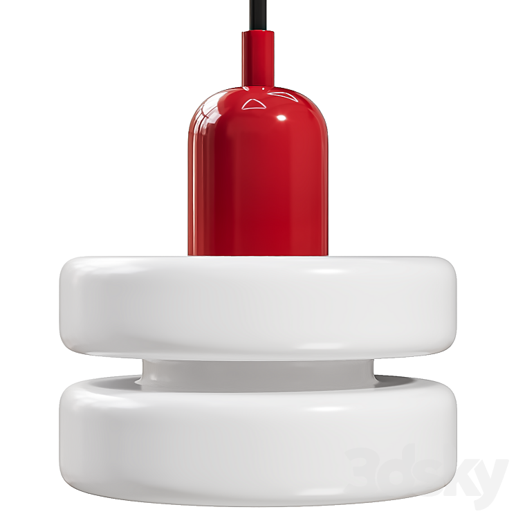 Double Puck Pendant - Pendant light - 3D model