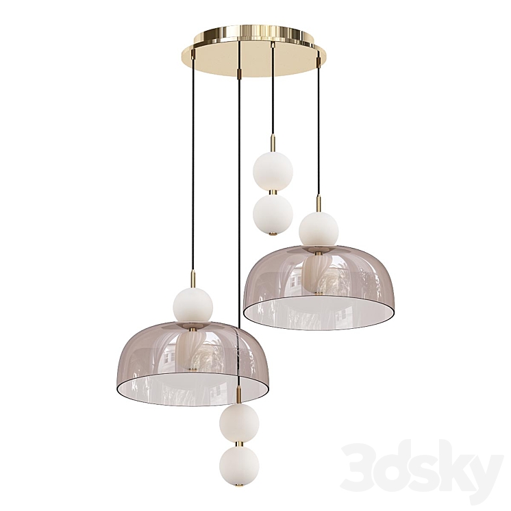Echo Cluster 4 - Pendant light - 3D model