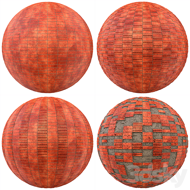 brick pbr 4k seamless 290 - Brick - 3D model