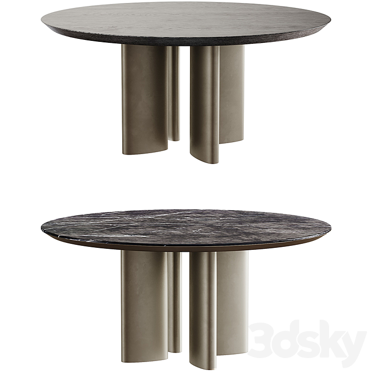 Adrien round table by poliform - Table - 3D model