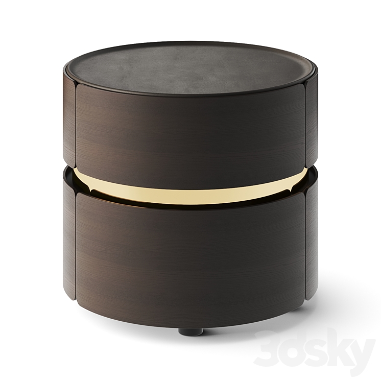 Flou Toshi Bedside Table - Sideboard & Chest of drawer - 3D model