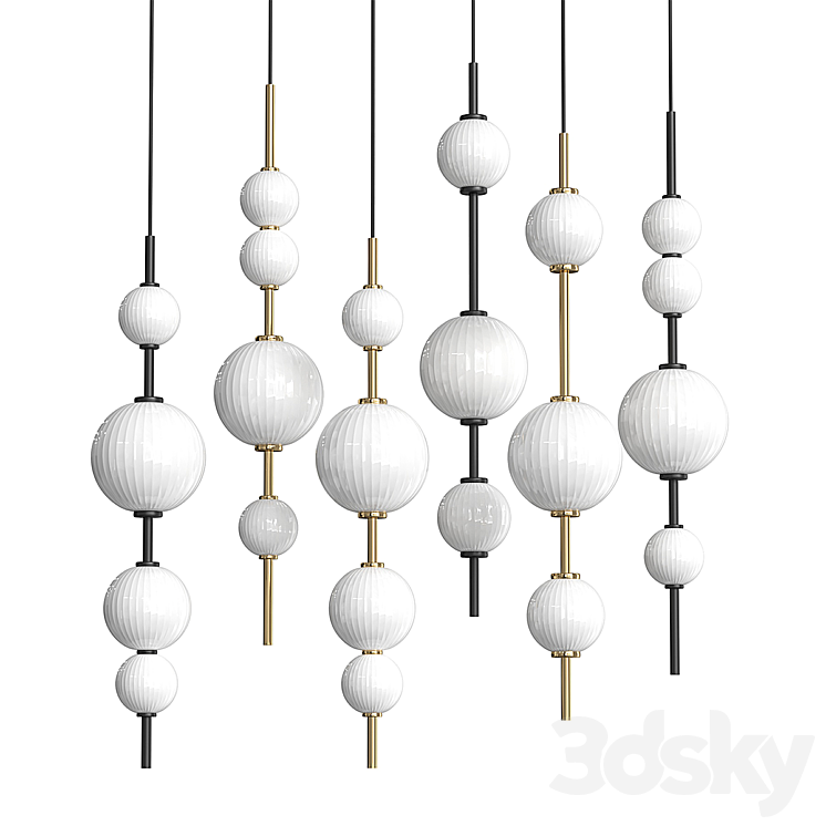 BEADS MOD - Pendant light - 3D model