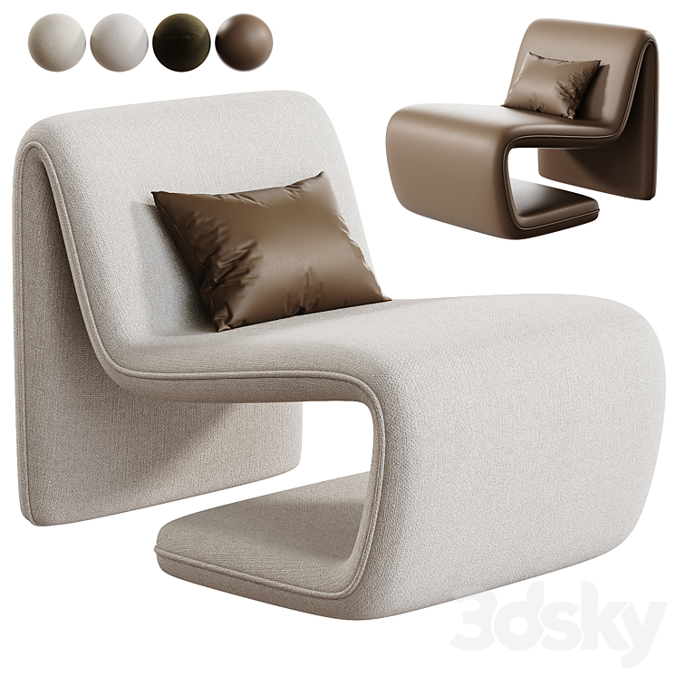 Wexler Chair - Arm chair - 3D model