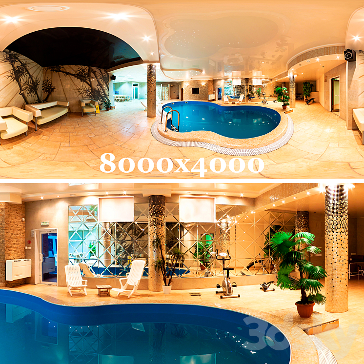 Swimming pool - HDRI - 3D model