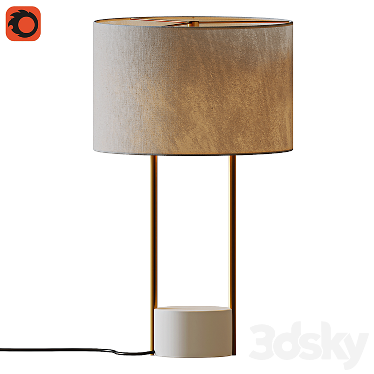 Industrial Outline Table Lamp - Table lamp - 3D model