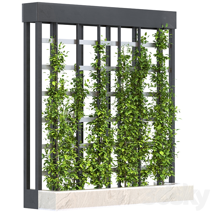 Vertical Garden Trellis 01 - Outdoor - 3D model