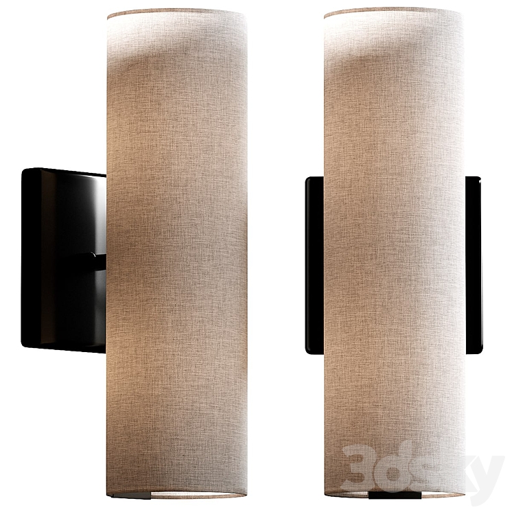 Frances Alabaster Tube Sconce - Wall light - 3D model