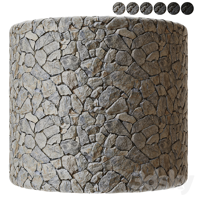 Stonework 006 (Seamless Texture) - Stone - 3D model