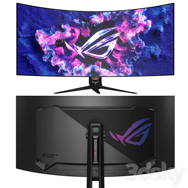 Asus ROG Swift OLED Gaming Monitor 39-inch PG39WCDM - TV - 3D model