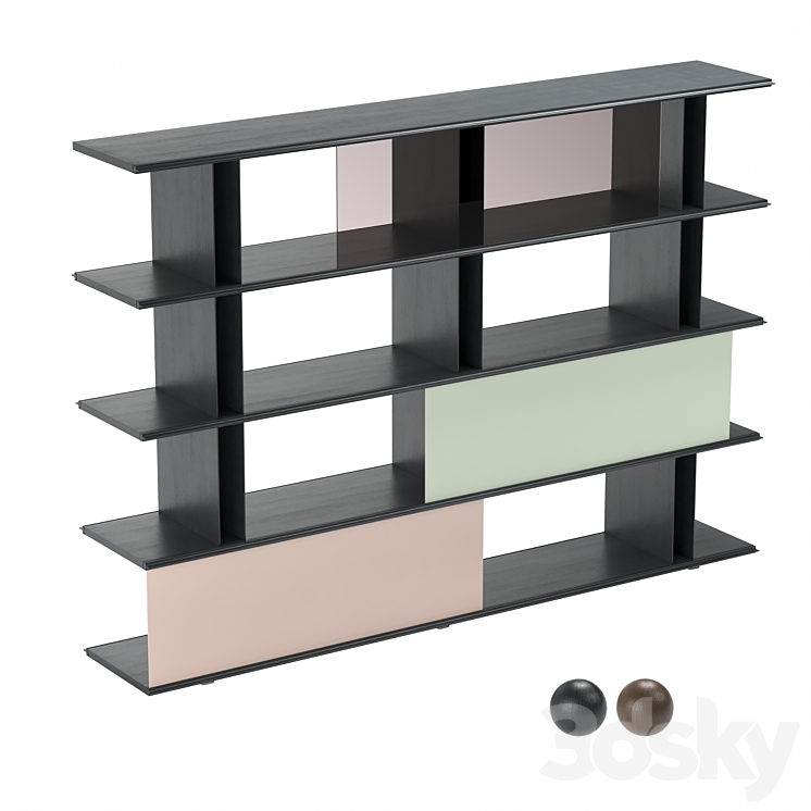 Moroso Frame-Shift Bookshelf Libreria D - Rack - 3D model