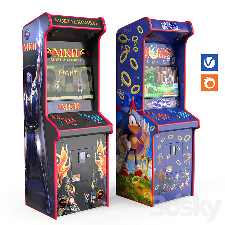 Arcade Machine Pack 01 - Miscellaneous - 3D model